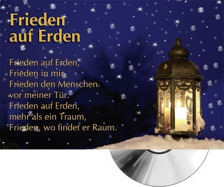 Frieden auf Erden - Motiv Laterne (Faltkarte)