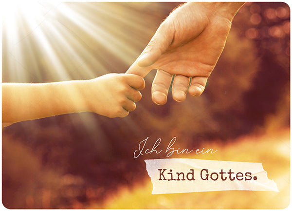 Ich bin ein Kind Gottes (Postkarte Big Blessing im XL Format)