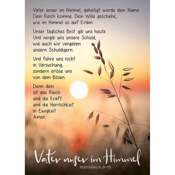 Unser Vater im Himmel - Das Vaterunser (4 Postkarten)